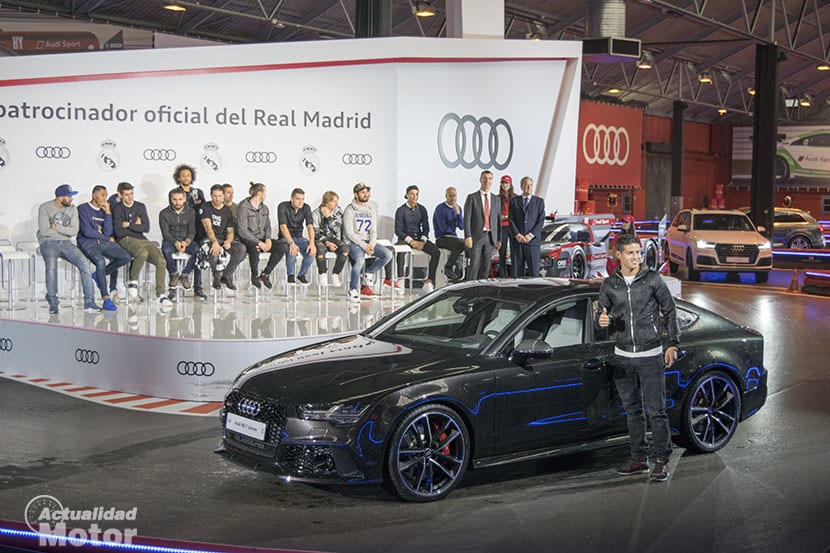 Audi delivers its vehicles to Real Madrid players