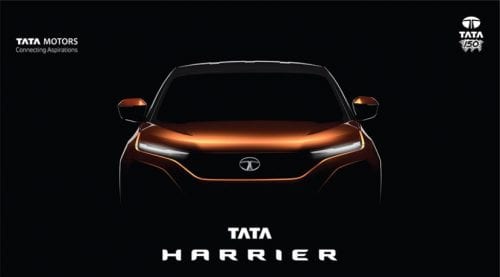 Tata lanzará el todo camino Harrier sobre la base del Range Rover Evoque