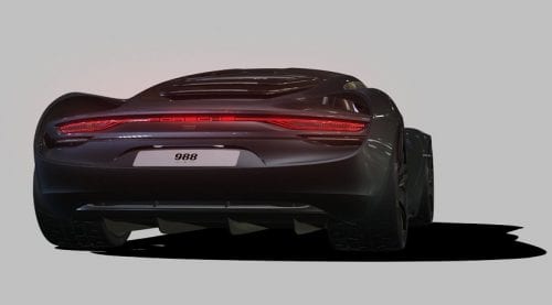 Porsche 988 Vision: this would be the German rival of the Ferrari 488 Pista