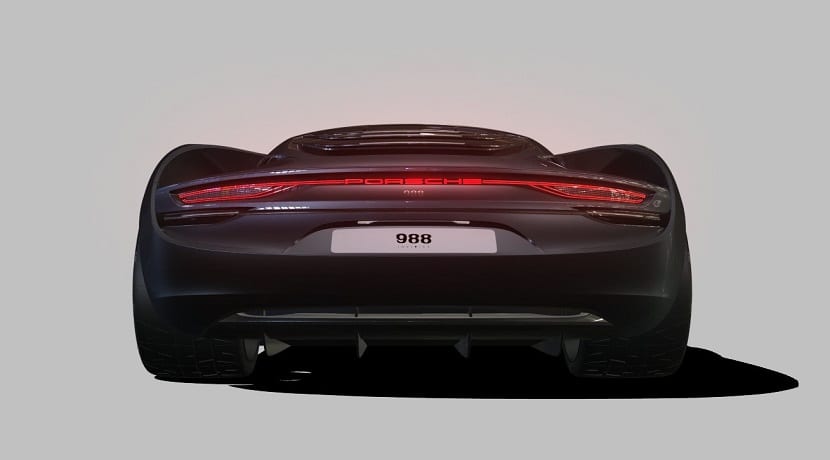 Porsche 988 Vision: this would be the German rival of the Ferrari 488 Pista