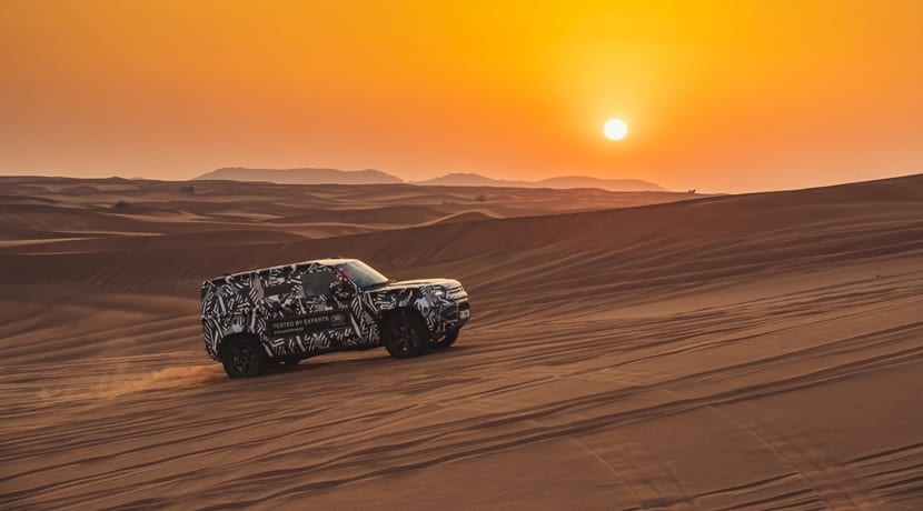 The new Land Rover Defender tested by the International Red Cross