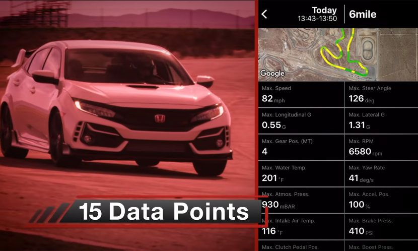 Honda LogR, lleva la telemetría de tu Type R en el móvil. ¿Cómo funciona?