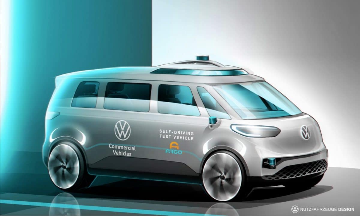 The Volkswagen ID Buzz evolves into the concept of autonomous transport