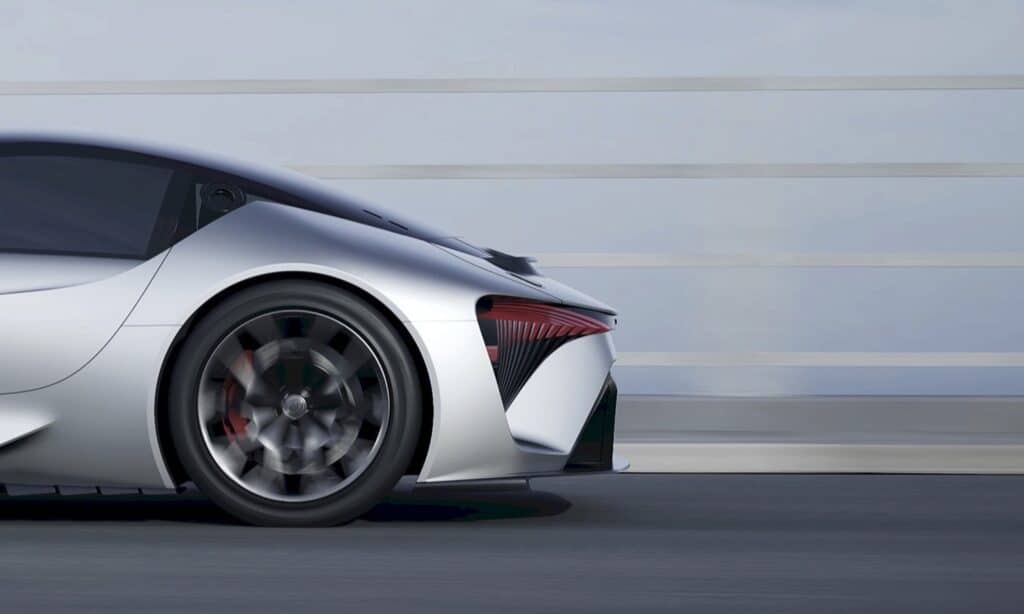 Lexus publishes the first official photos of its first electric sports car