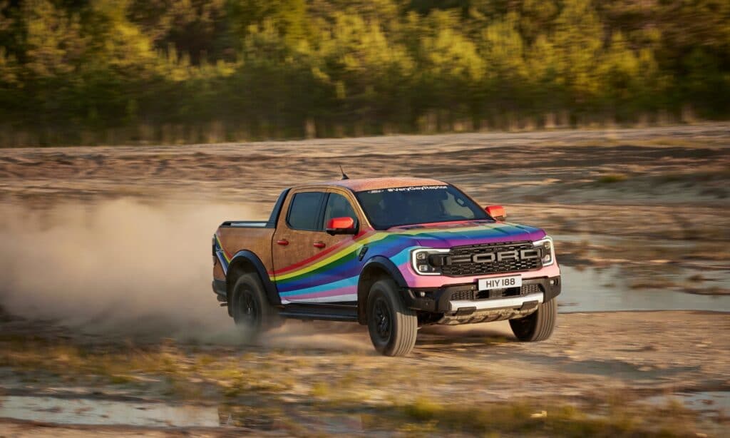 Ford Very Gay Ranger Raptor: Inclusion also reaches the car...