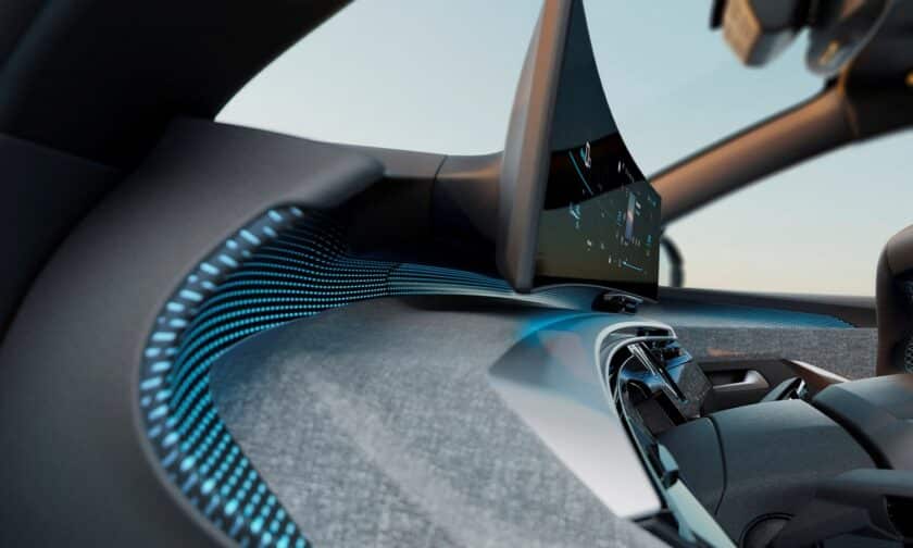 El futuro Peugeot e-3008 avanza su renovado panoramic i-Cockpit