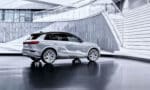 What use is the new screen of the Audi Q6 in the passenger area?