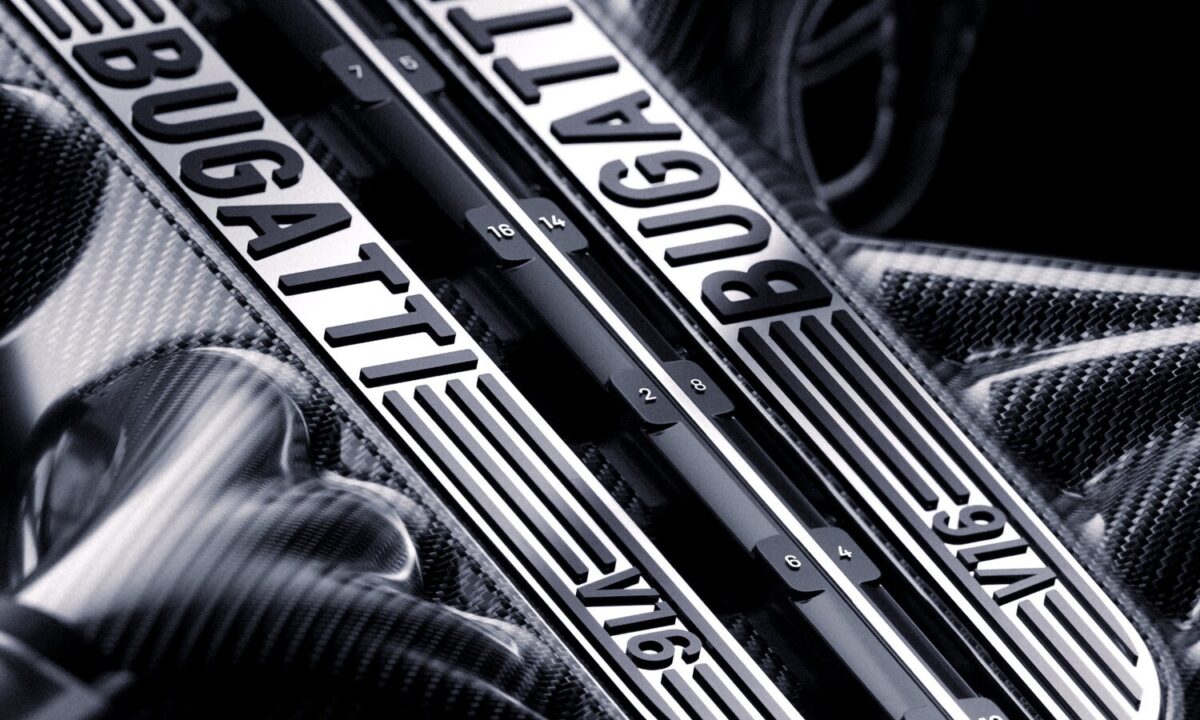 Bugatti, yeni V16 Hibrit motorunun nasıl olacağını gösteriyor…