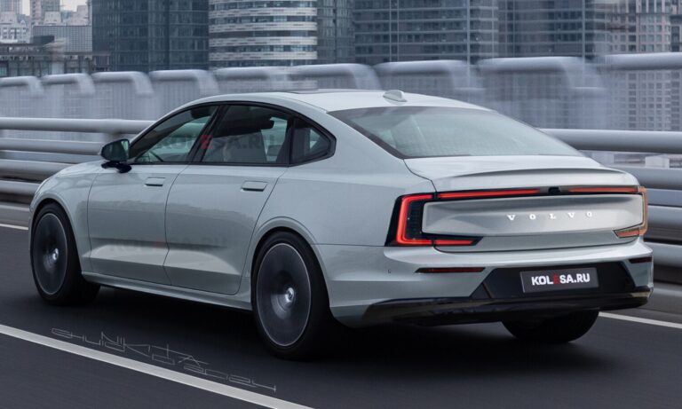 Estos renders del nuevo Volvo ES90 anticipan como será su diseño