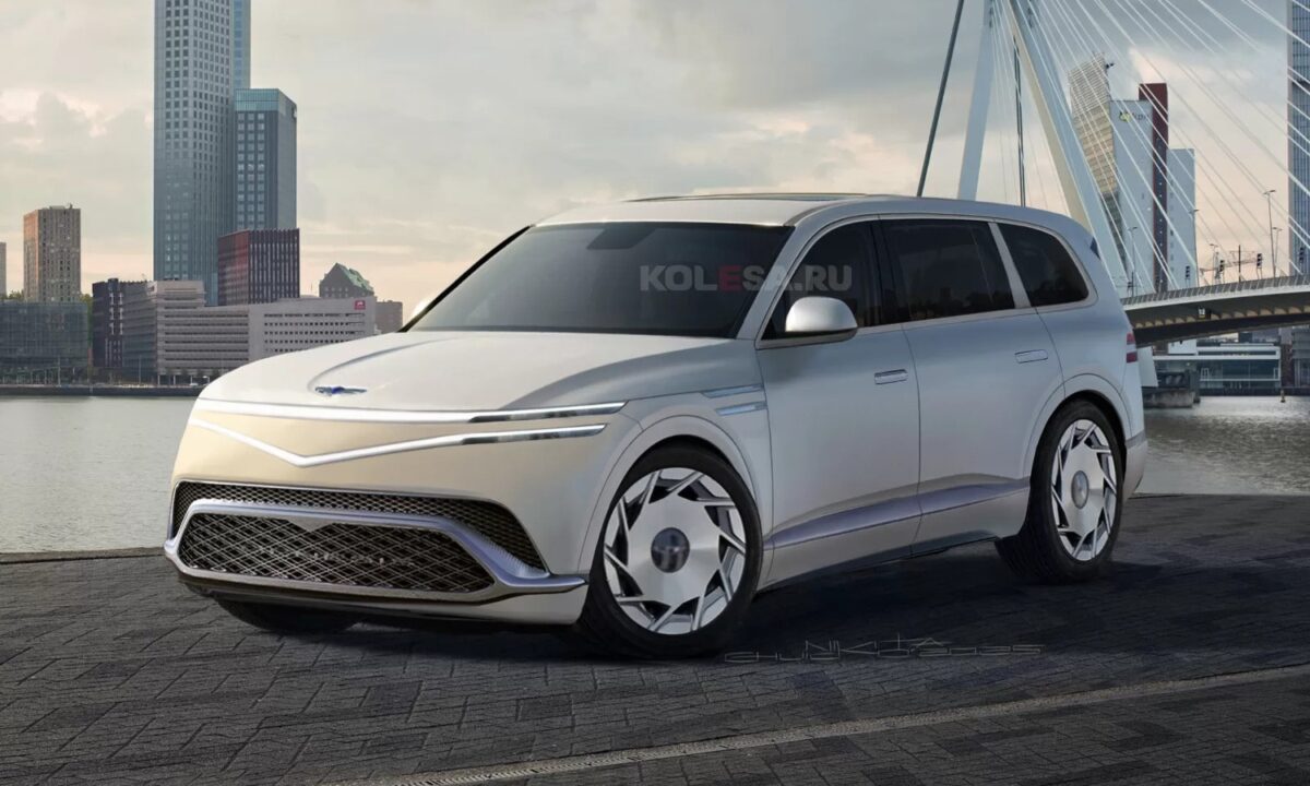 Nuevos renders del Genesis GV90 basados en las últimas fotos espía