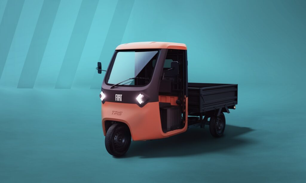 Nuevo Fiat TRIS: El triciclo eléctrico que revoluciona el reparto urbano