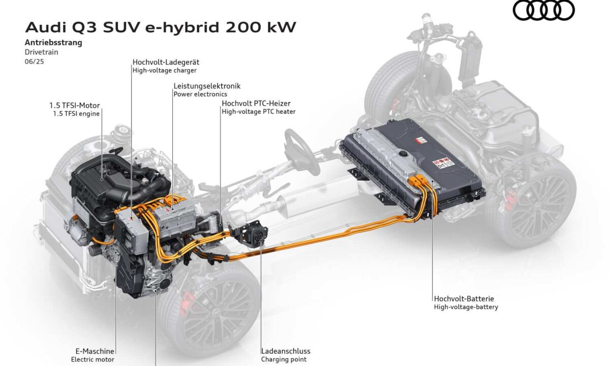 Audi Q3 e-hybrid 2025, avec 272 ch et 119 km d'autonomie électrique